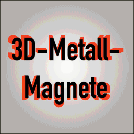 ⚓ 3D-Metall-Magnet - Warnemünde Skyline ⚓